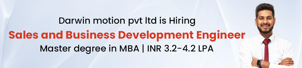 Sales And Business Development Engineer Jobs Opening in Darwin motion pvt ltd at Ahmedabad ...