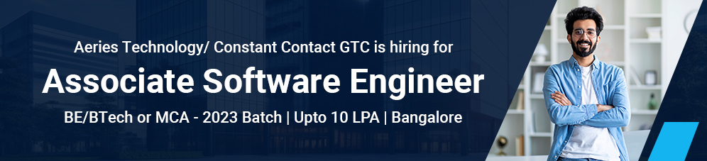 Associate Software Engineer Jobs Opening in Aeries Technology at Bangalore